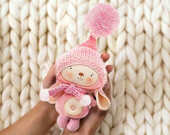 Tiny Plush Bunny - Etsy