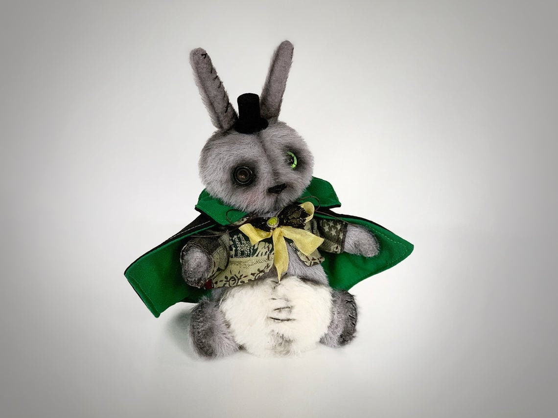 Creepy Plush Bunny Vampire Horror Plush Rabbit Gothic Plush Doll - Etsy