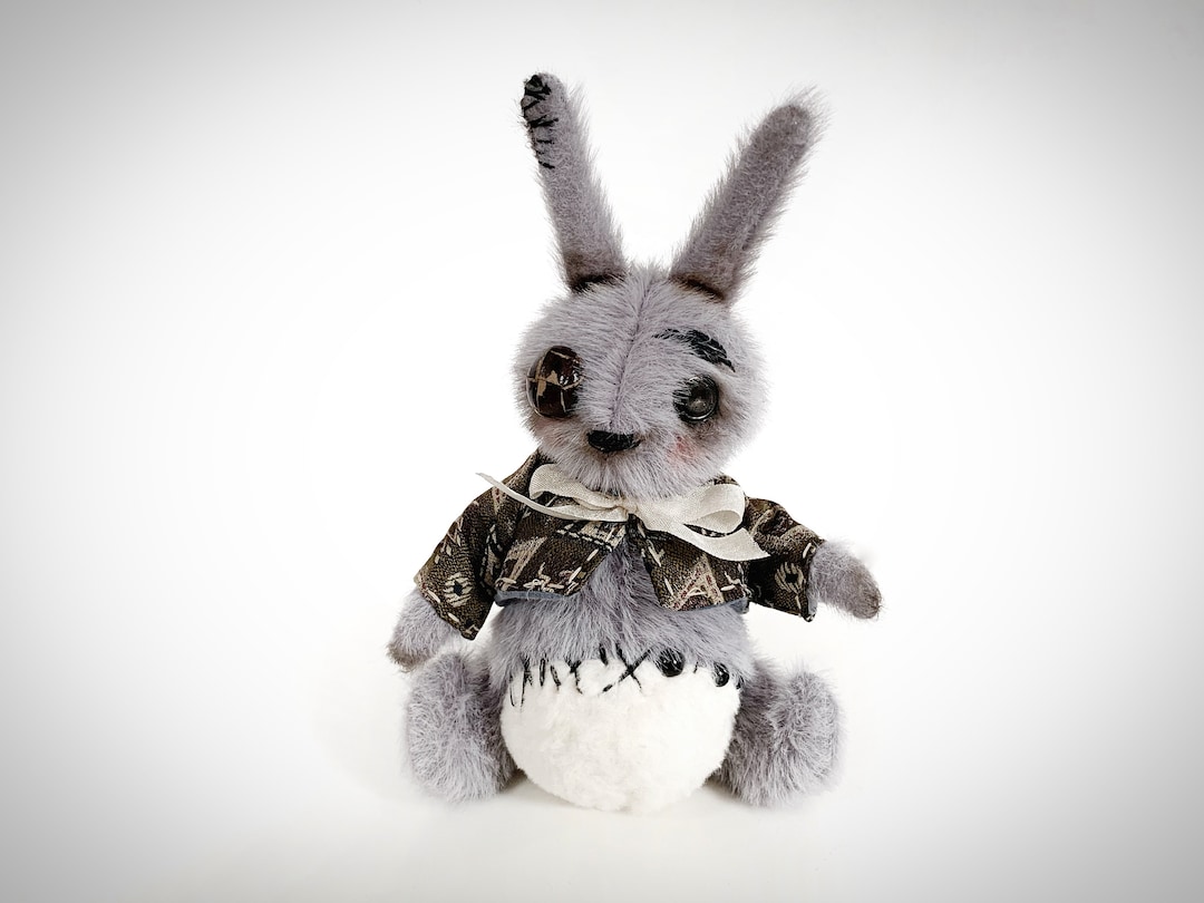 Handmade Creepy Cute Plush Bunny Horror Rag Doll Goth Bunny Plush - Etsy