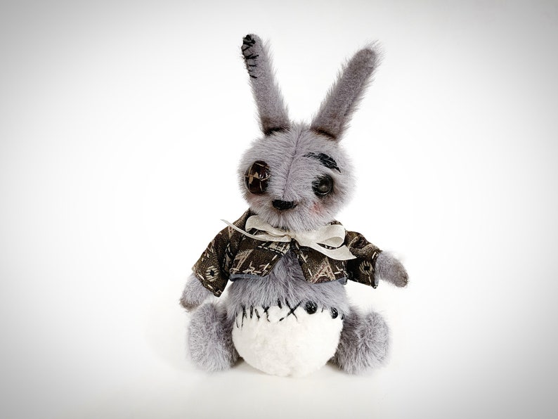 Handmade Creepy Cute Plush Bunny Horror Rag Doll Goth Bunny Plush - Etsy
