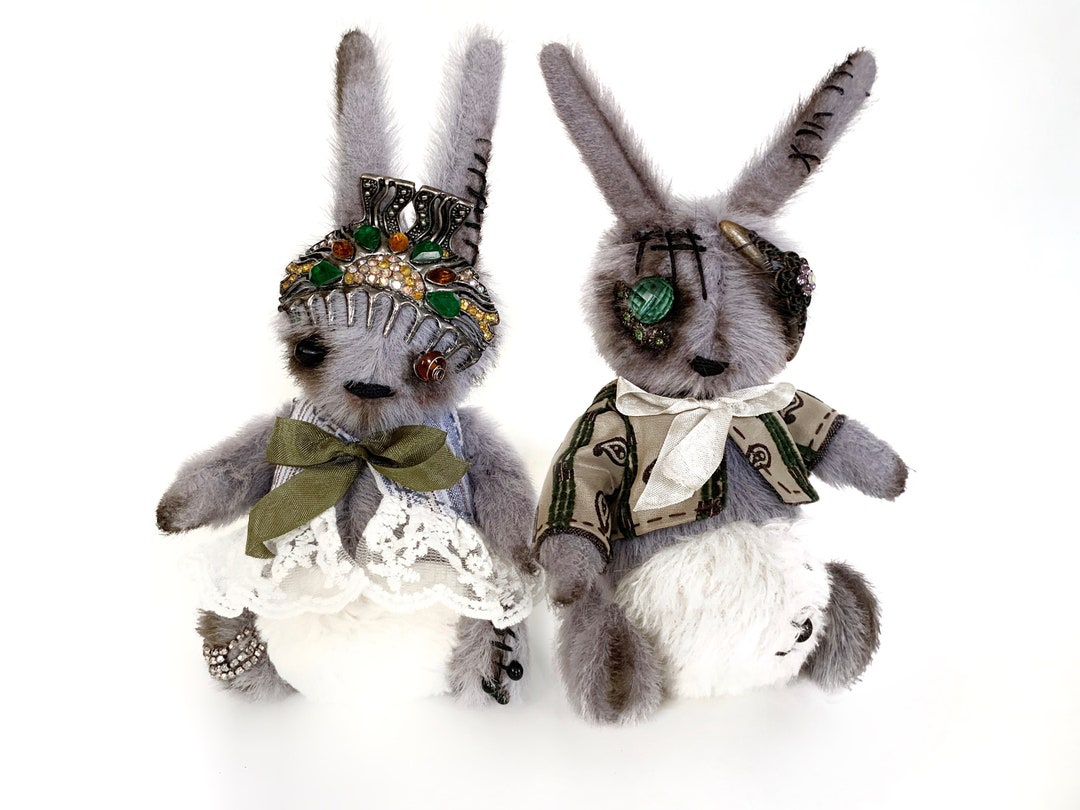 Weird Plush Bunny Handmade Halloween Dolls Creepy Plushies - Etsy