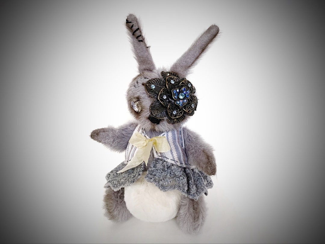 Handmade Creepy Plush Bunny Stuffed Animal Scary Plush Bunny Doll - Etsy
