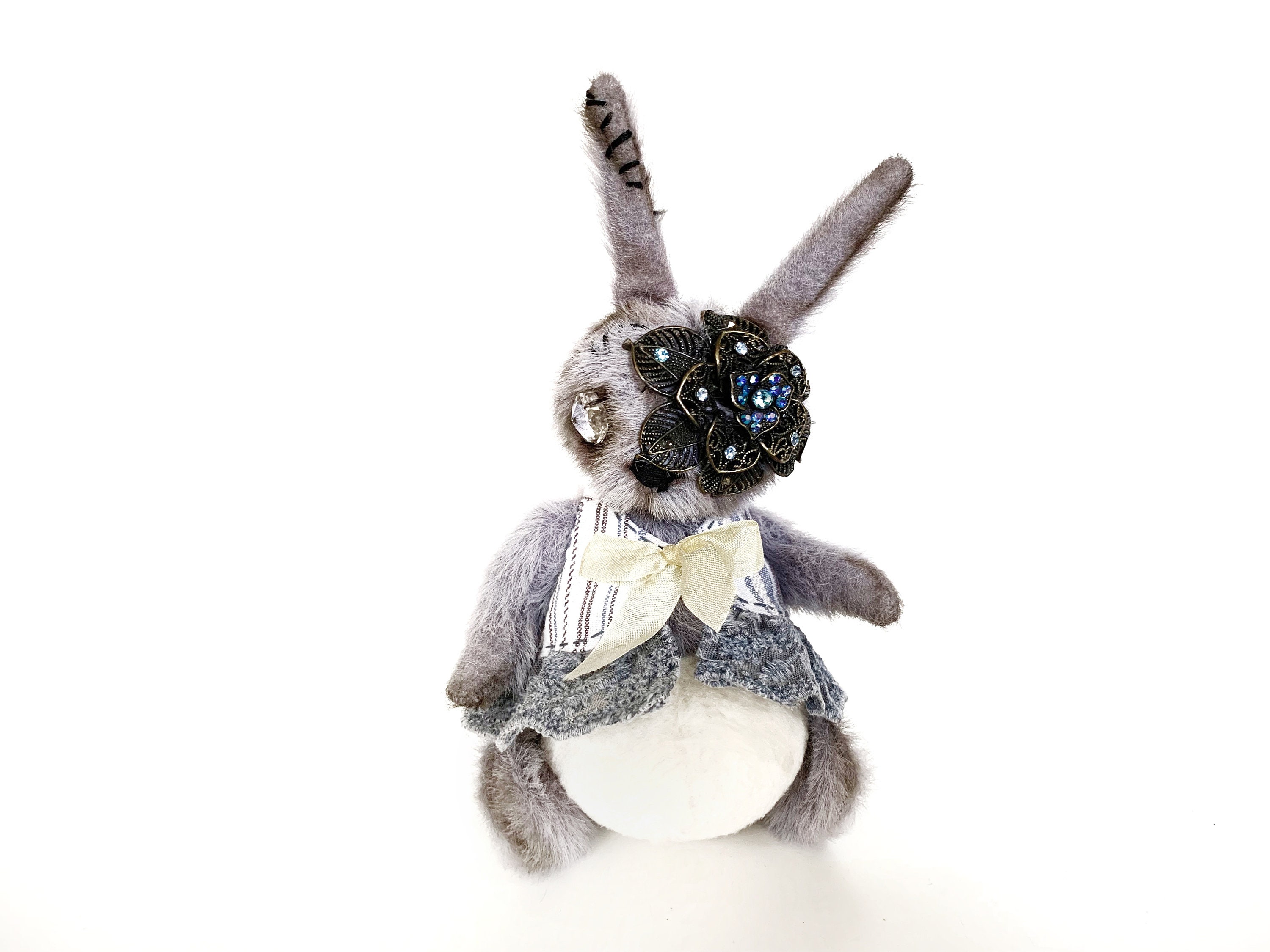 Creepy Plush Bunny Weird Stuffed Animal Zombie Doll Horror - Etsy