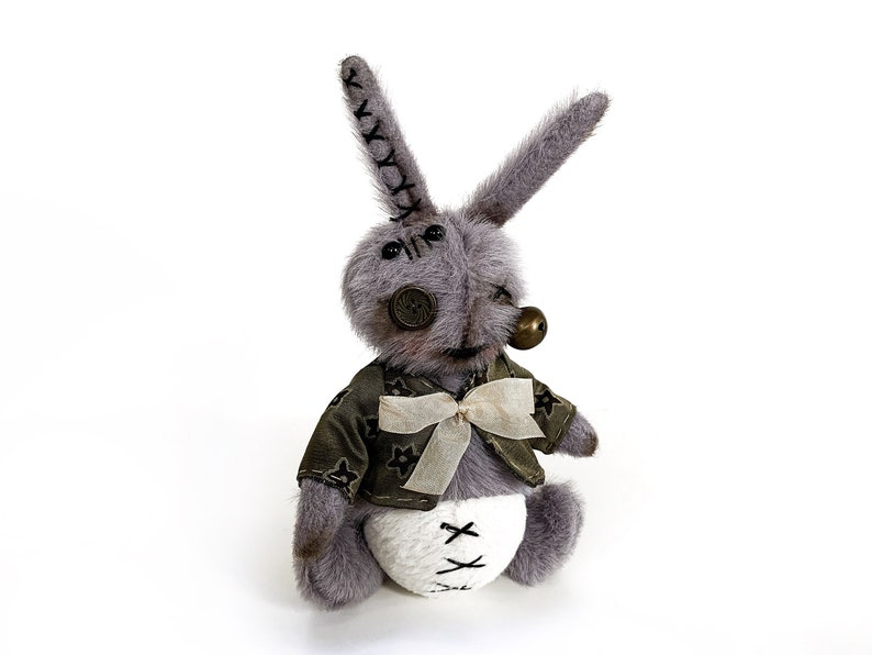 Creepy Stuffed Animal Handmade Creepy Cute Plush Bunny Weird - Etsy