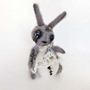 Creepy Plush Bunny Weird Stuffed Animal Handmade Halloween Dolls - Etsy