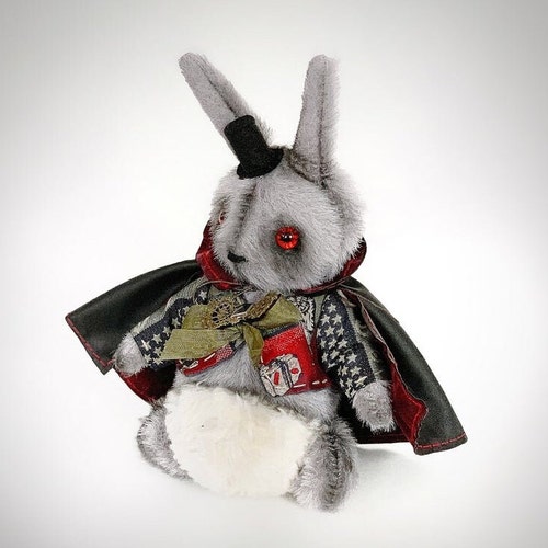 Creepy Plush Bunny Gothic Doll Vampire Plush Rabbit Creepy - Etsy
