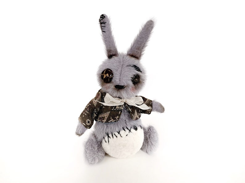 Handmade Creepy Cute Plush Bunny Horror Rag Doll Goth Bunny Plush - Etsy