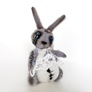 Creepy Plush Bunny Weird Stuffed Animal Handmade Halloween Dolls - Etsy