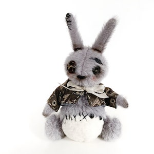 Handmade Creepy Cute Plush Bunny Horror Rag Doll Goth Bunny Plush - Etsy