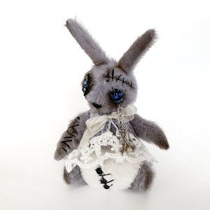 Creepy Plush Bunny Weird Stuffed Animal Handmade Halloween Dolls - Etsy