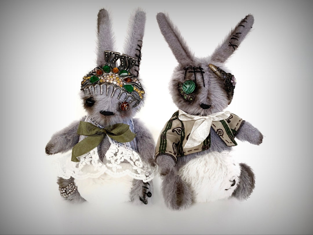 Creepy Bunny Plush Zombie Bunny Doll Weird Stuff Animal - Etsy