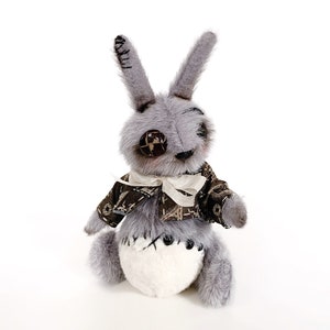 Handmade Creepy Cute Plush Bunny Horror Rag Doll Goth Bunny Plush - Etsy