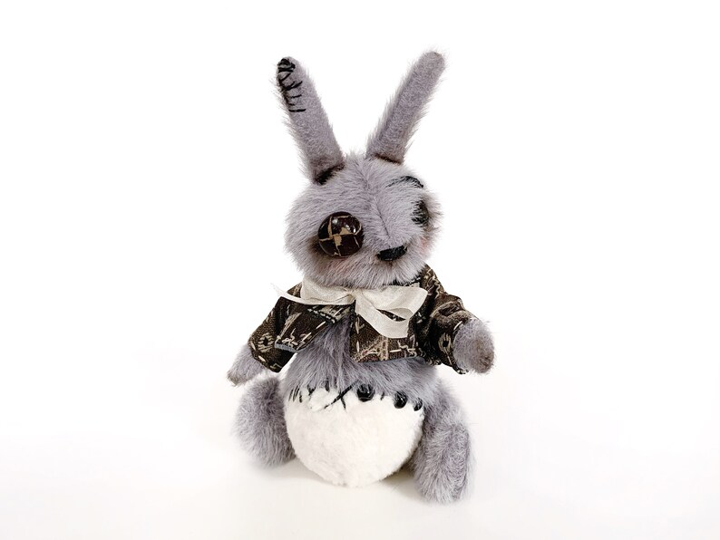 Handmade Creepy Cute Plush Bunny Horror Rag Doll Goth Bunny Plush - Etsy