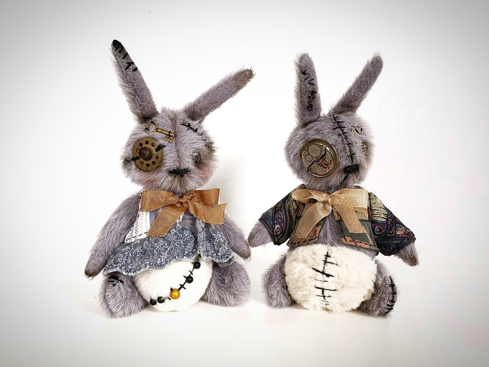 Creepy Stuffed Animal Steampunk Toys Weird Plush Creepy Cute - Etsy