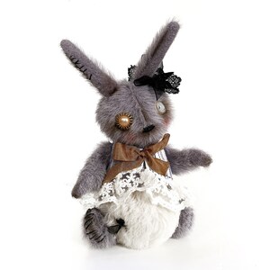 Creepy plush bunny Goth bunny plush Halloween plushie rabbit | Etsy