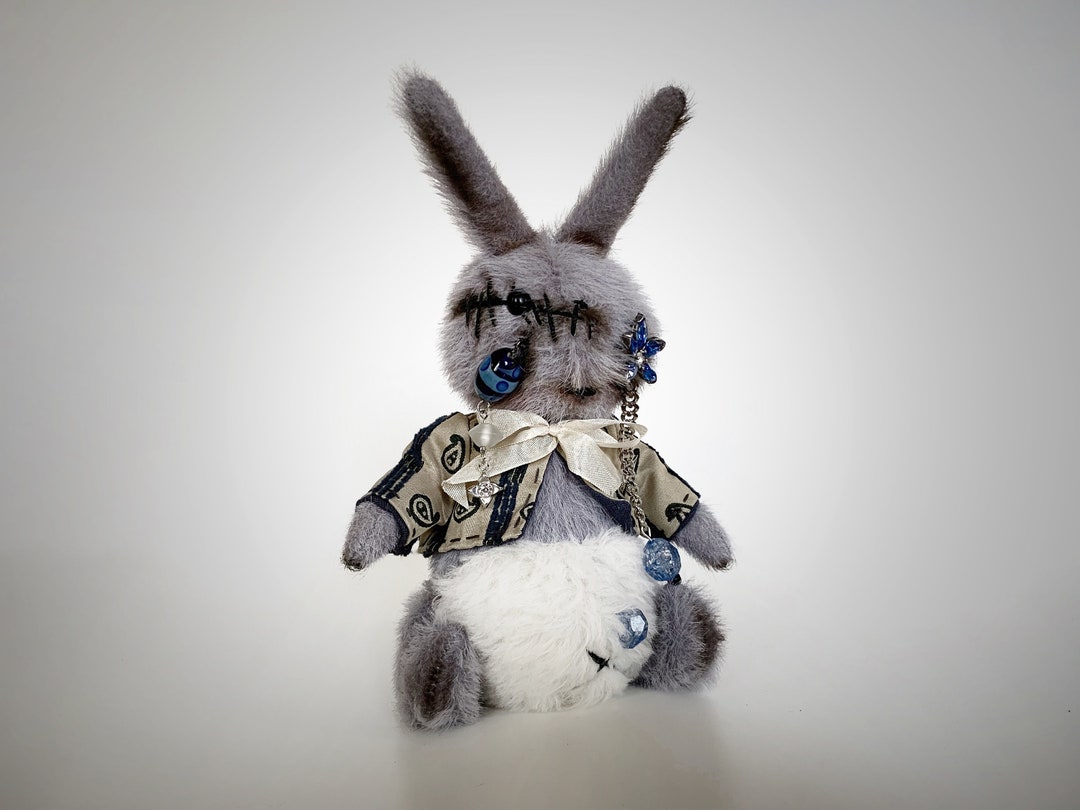 Handmade Creepy Stuffed Animal Witch Bunny Doll Weird Plush Toy - Etsy