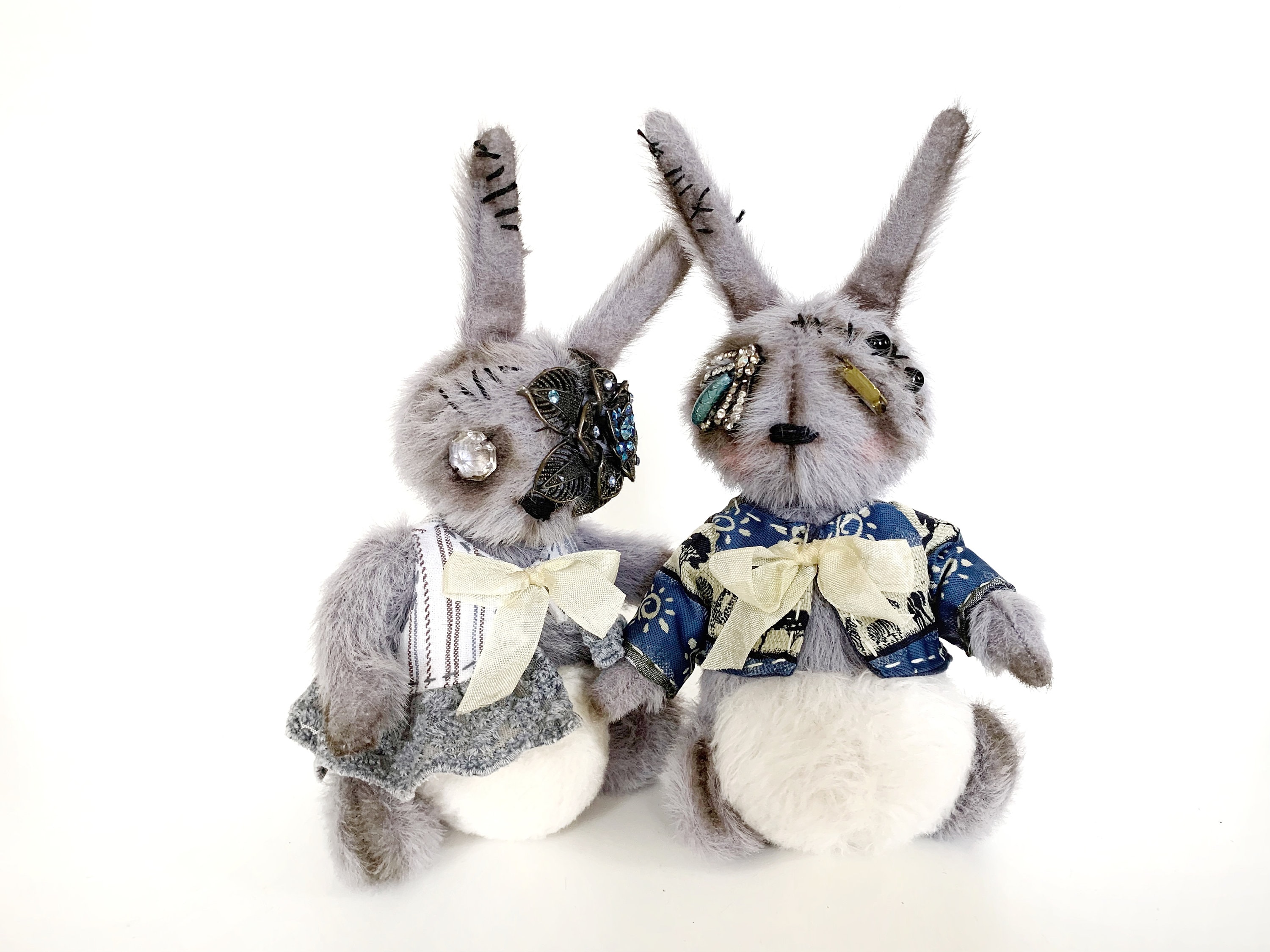 Creepy Plush Bunny Weird Stuffed Animal Zombie Doll Horror - Etsy