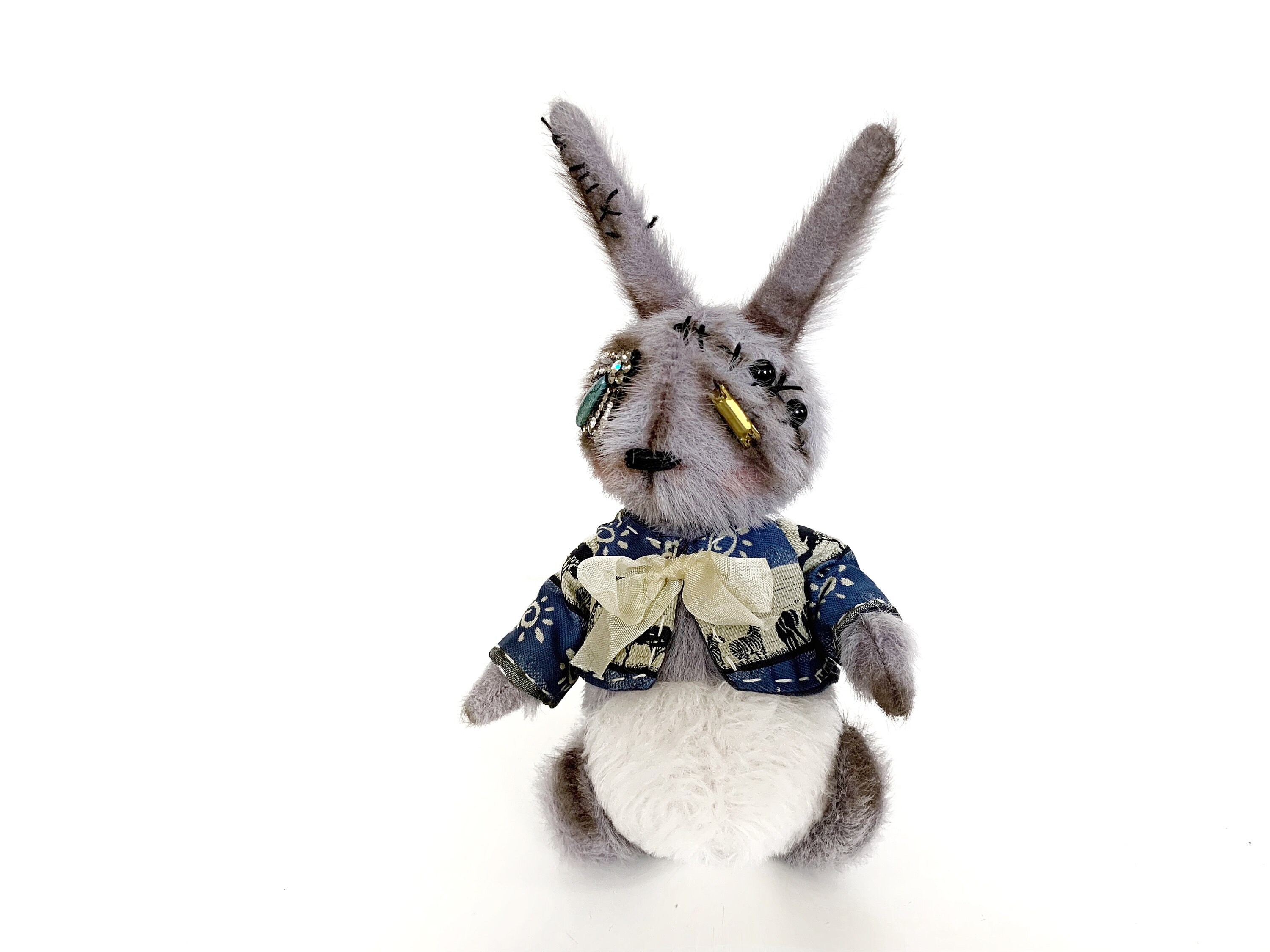 Creepy Plush Bunny Weird Stuffed Animal Zombie Doll Horror - Etsy