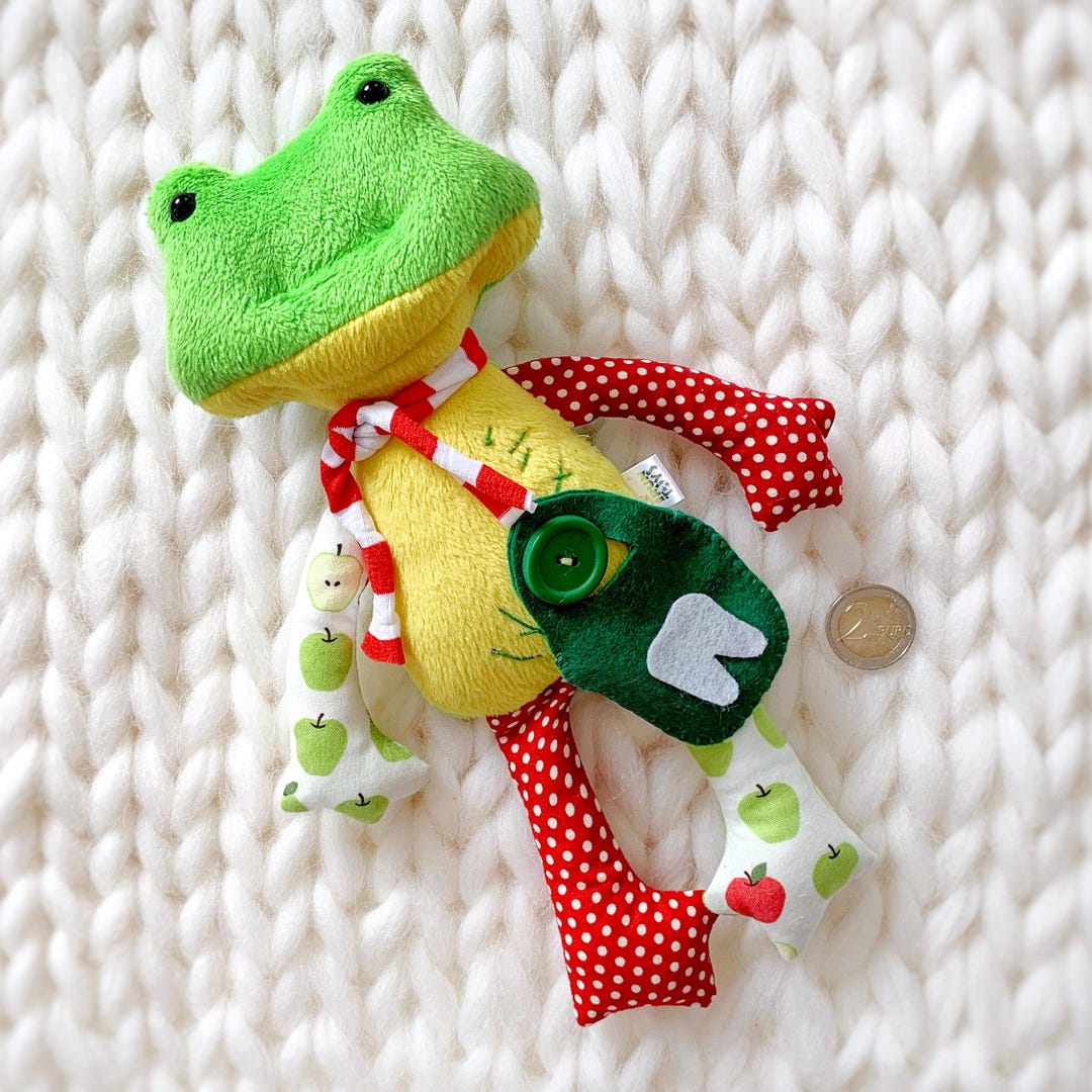 Tooth Fairy Frog Doll. First Tooth Kids Gift. Stuffed Frog Plush. Tooth ...