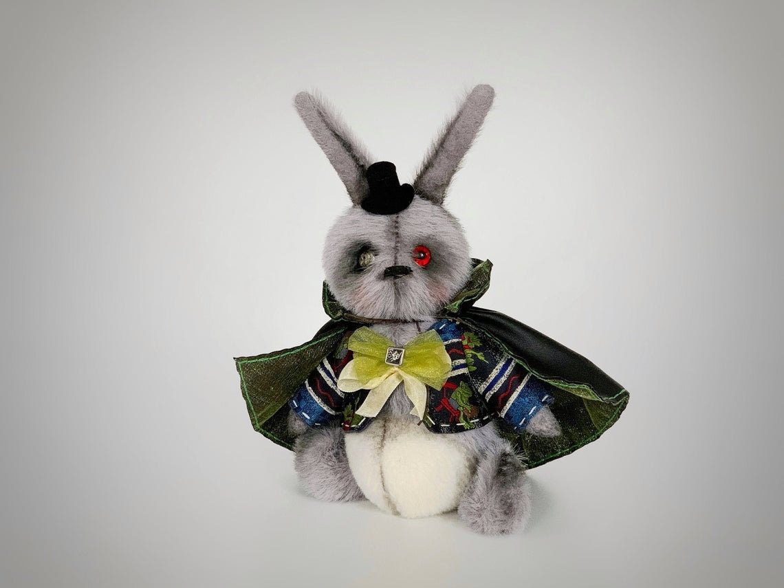 Creepy Plush Bunny Vampire Doll Gothic Plush Scary Plush Rabbit - Etsy