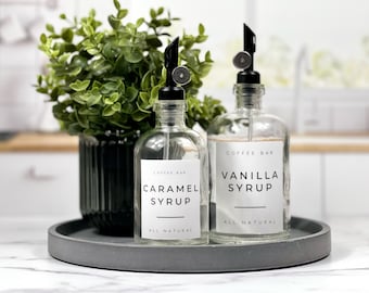 Coffee Syrup Labels / Coffee Bar Organization / Custom Labels for ...