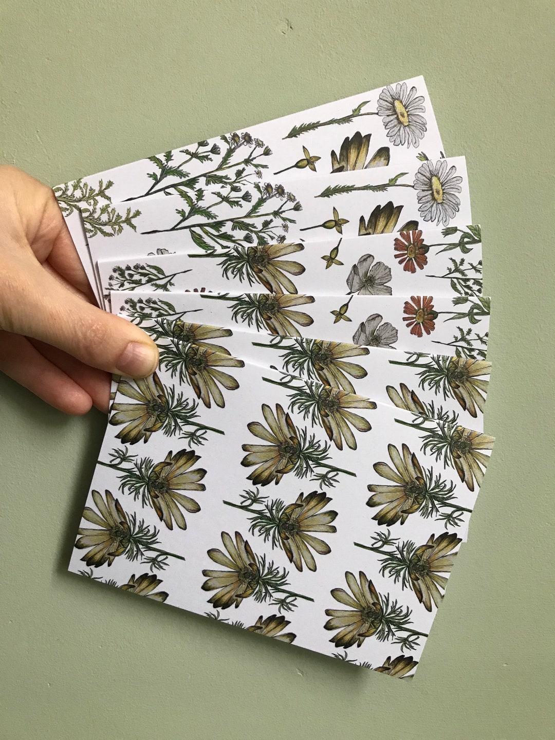 Floral Blank Cards-pack of 6 (A6) - Etsy