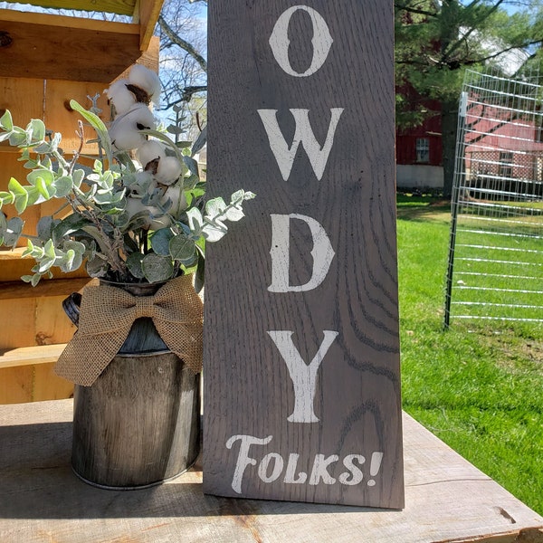 Howdy Sign - Etsy