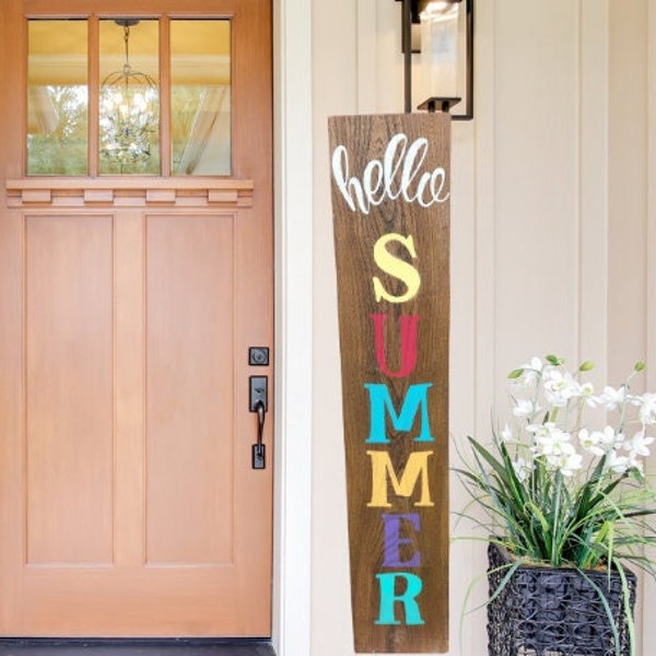 Welcome Summer Porch Sign - Etsy