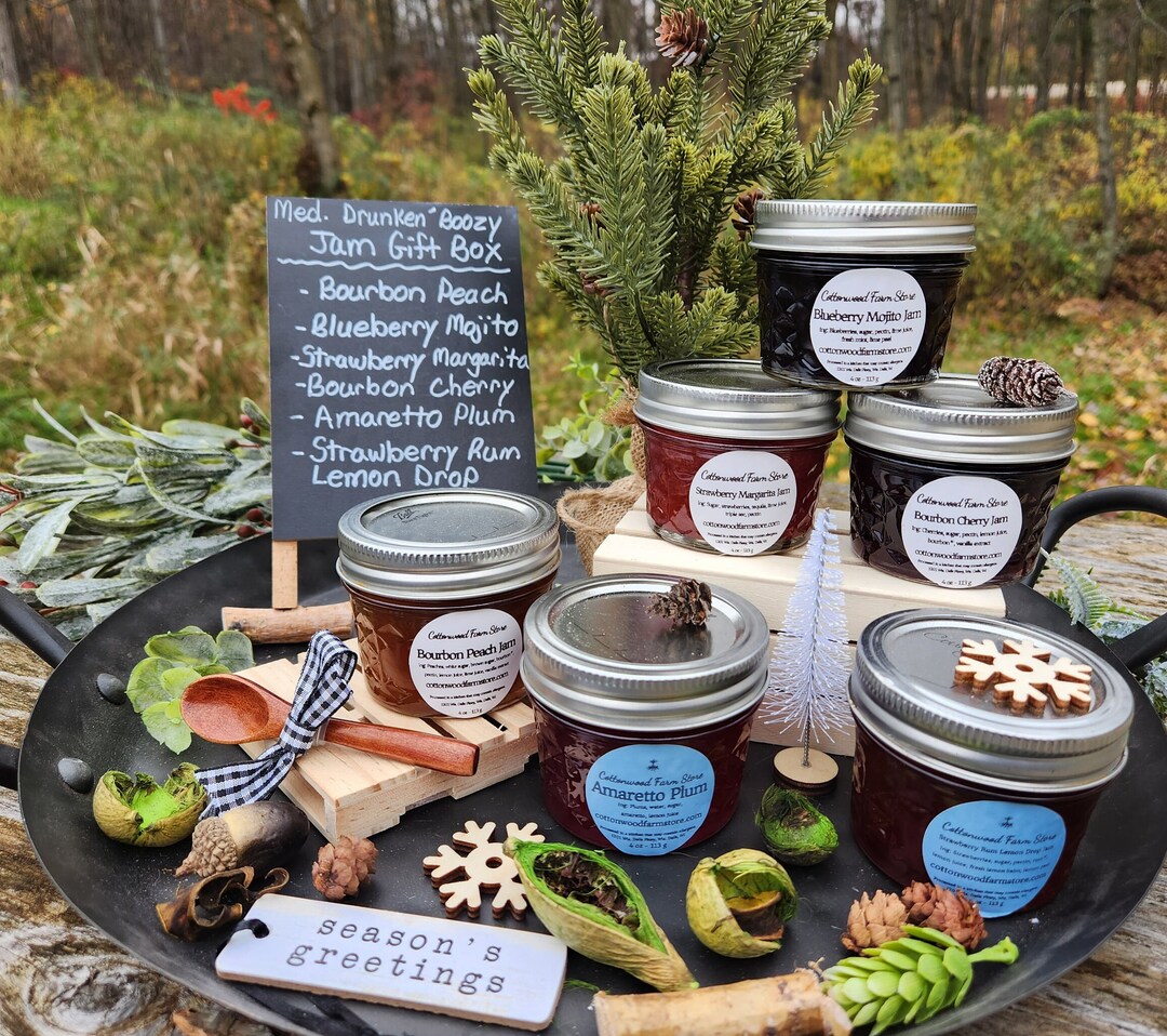 Medium Boozy/drunken' Jam Holiday Gift Box Gourmet Food - Etsy