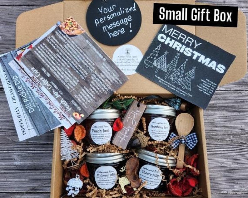 Festive Jam Holiday Gift Box, Customized Gourmet Jam Selections From WI ...