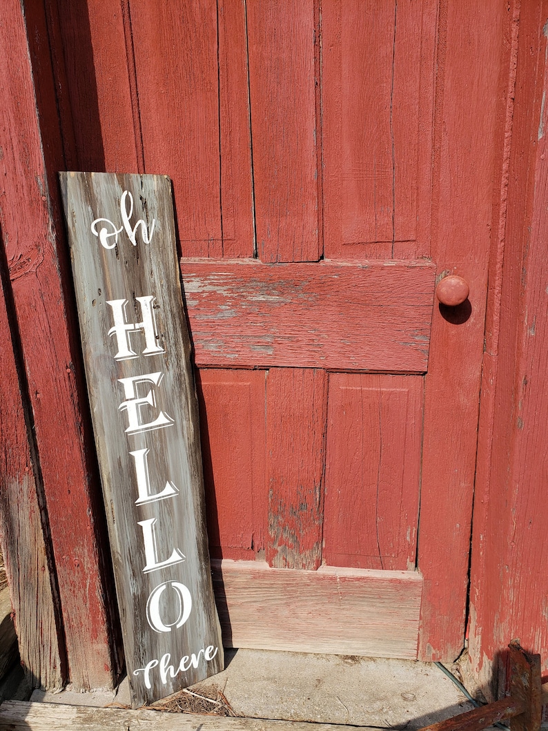 Farmhouse Hey Y'all Welcome Sign, Double Sided Sign, Reversible Sign ...