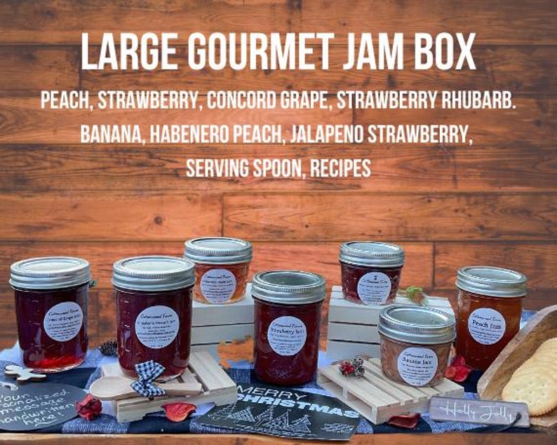 Festive Jam Holiday Gift Box, Customized Gourmet Jam Selections From WI ...