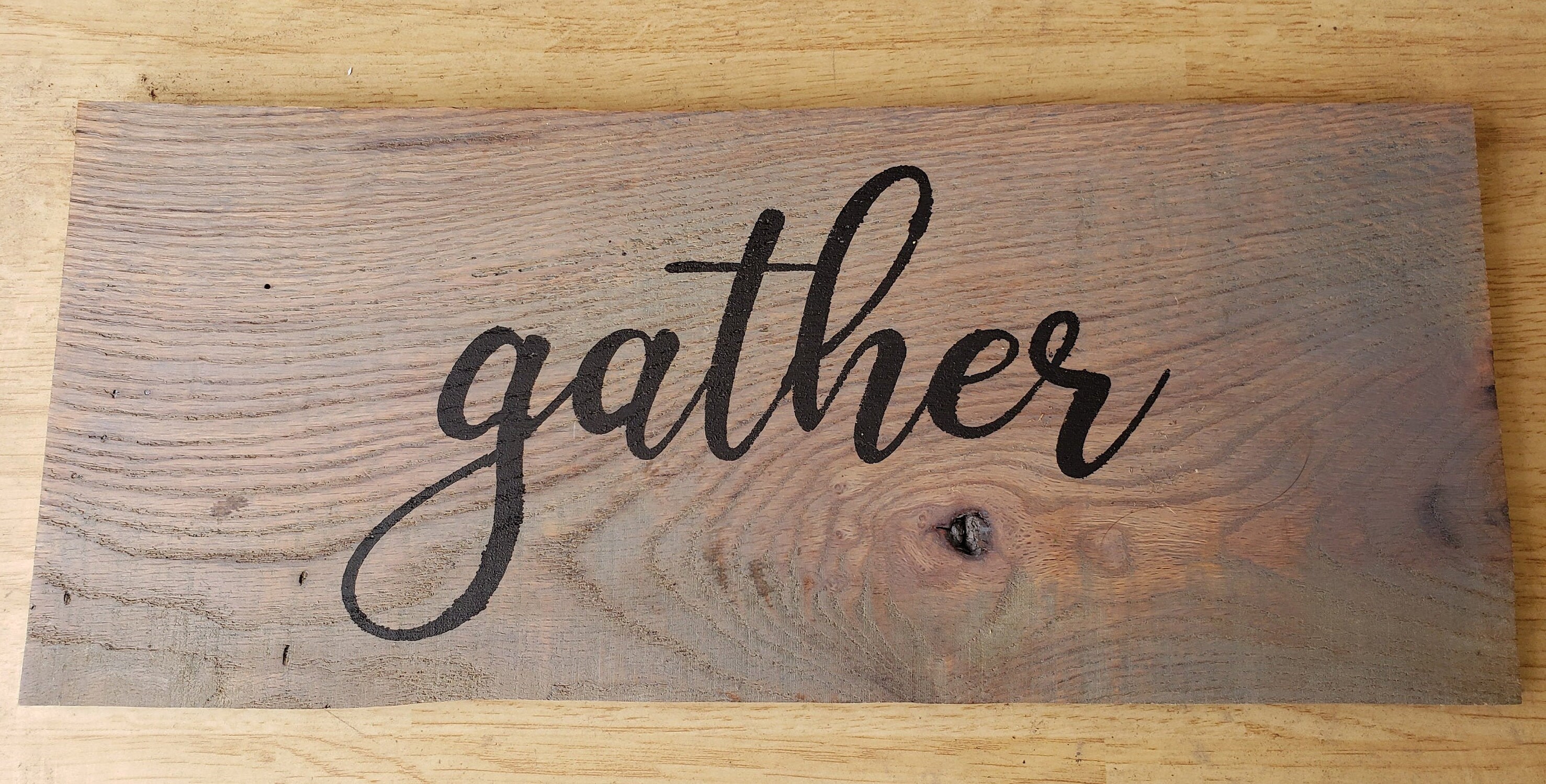 Gather Sign, Family Sign, Rustic Wood Sign, Farmhouse Sign, Rustic Sign ...