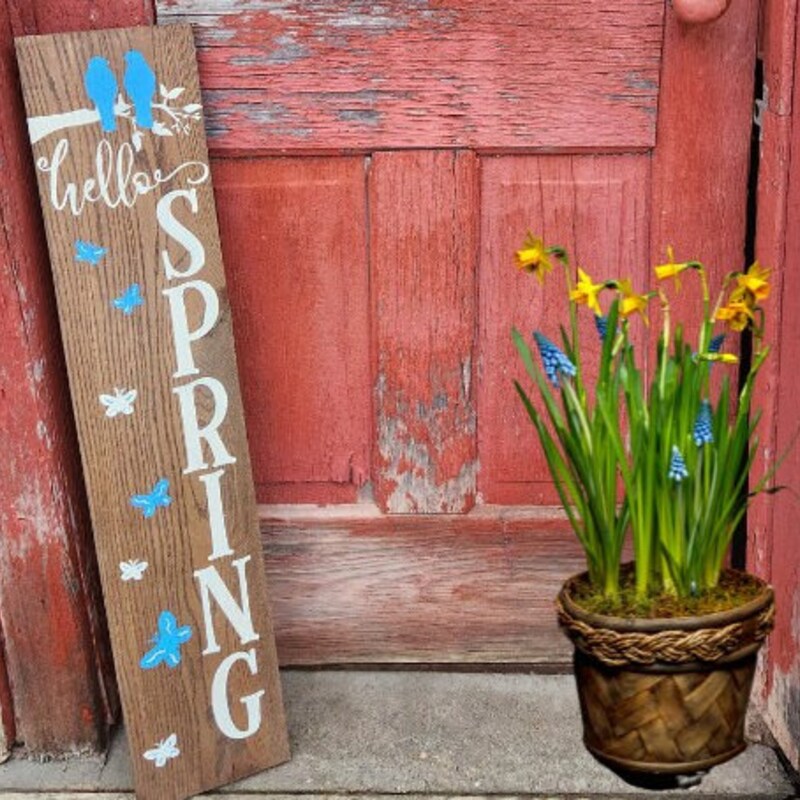Spring Porch Sign - Etsy