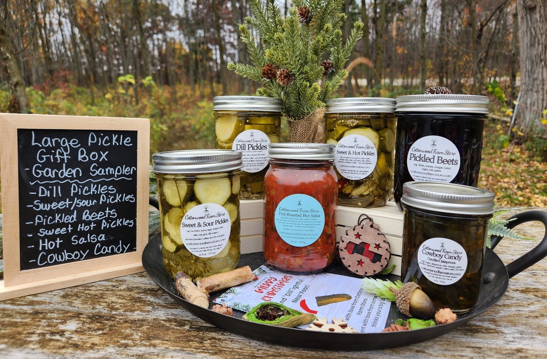 Gourmet Pickle Gift Box, Christmas Gift Basket, Pickle Lover Gift ...