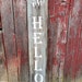 Farmhouse Hey Y'all Welcome Sign, Double Sided Sign, Reversible Sign ...
