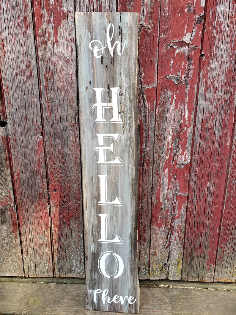 Farmhouse Hey Y'all Welcome Sign, Double Sided Sign, Reversible Sign ...