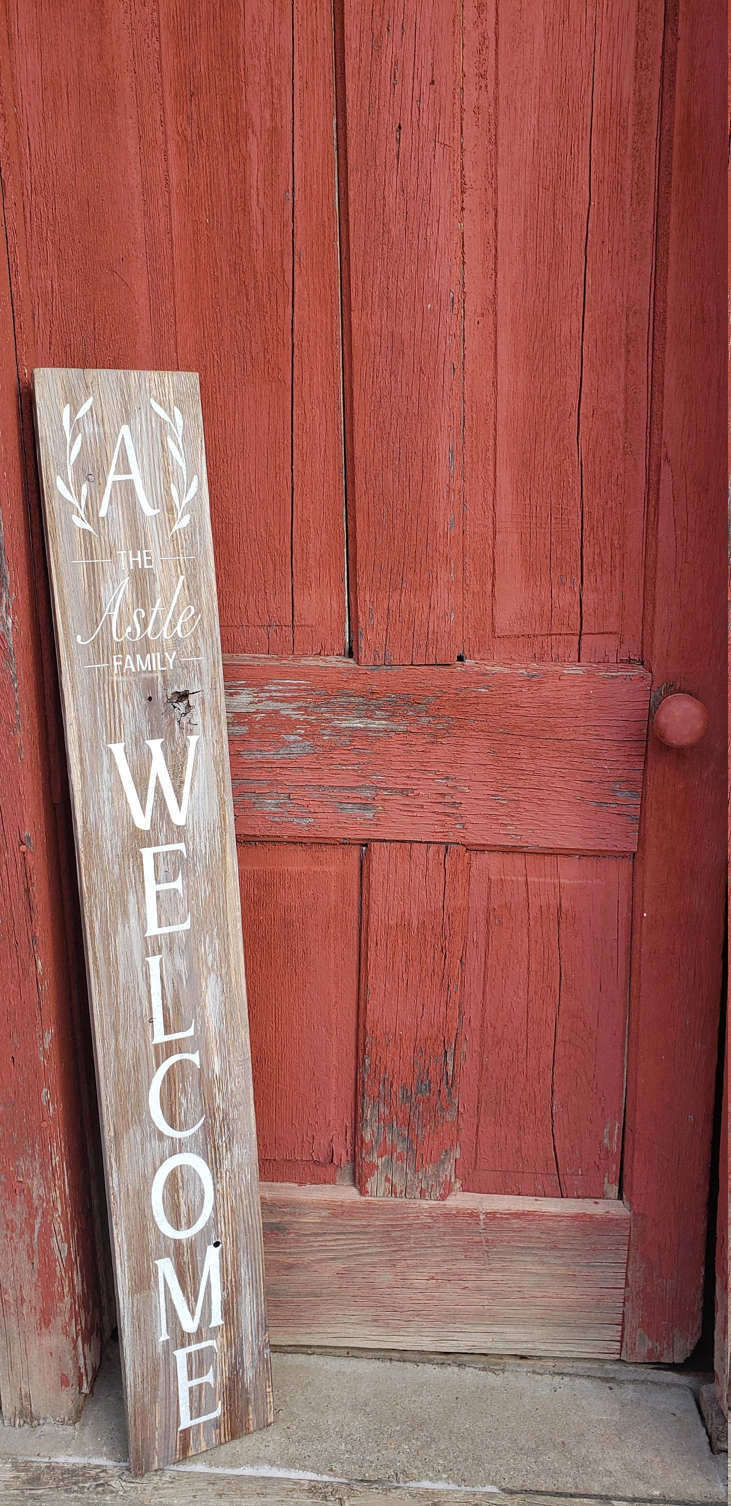 Personalized Family Welcome Sign Family Name Welcome Sign - Etsy