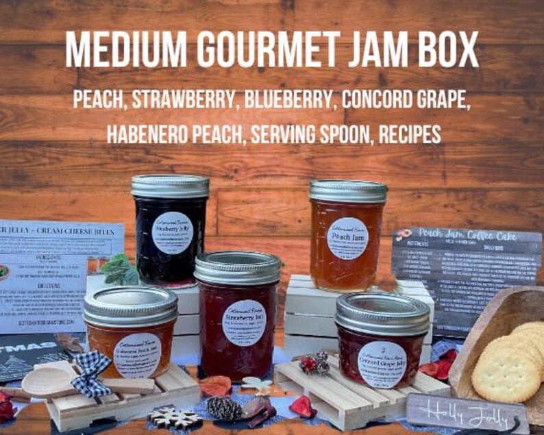 Festive Jam Holiday Gift Box, Customized Gourmet Jam Selections From WI ...