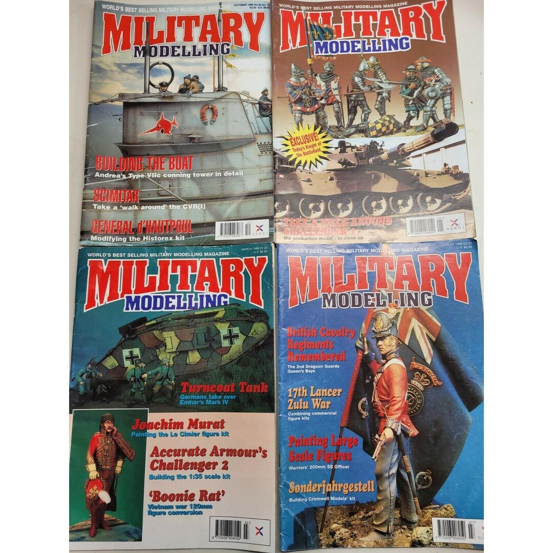Vintage Military Modelling Magazines Lot of 4 - Etsy