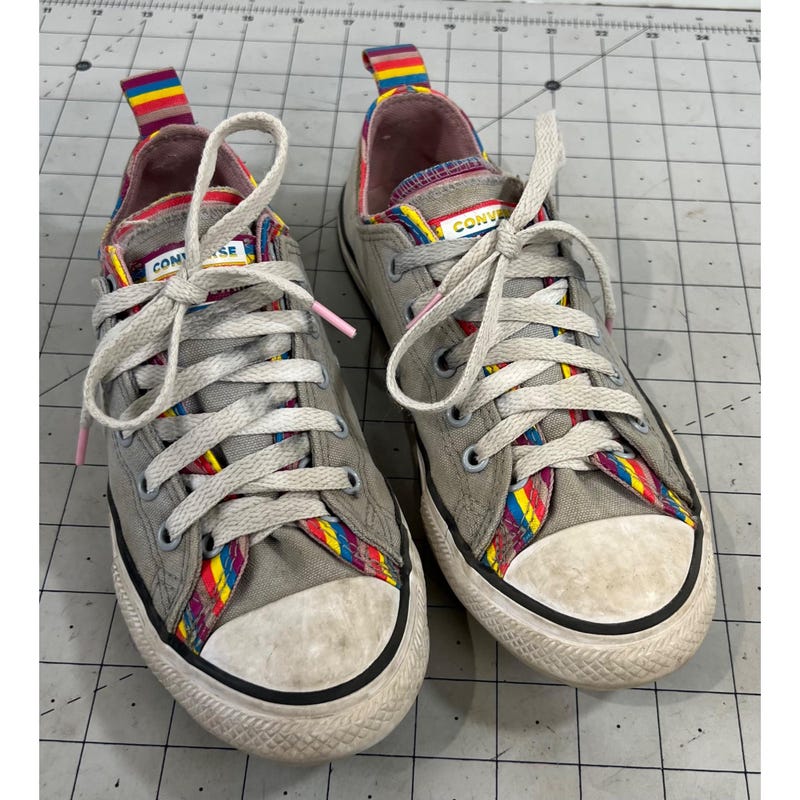 Rainbow Converse - Etsy