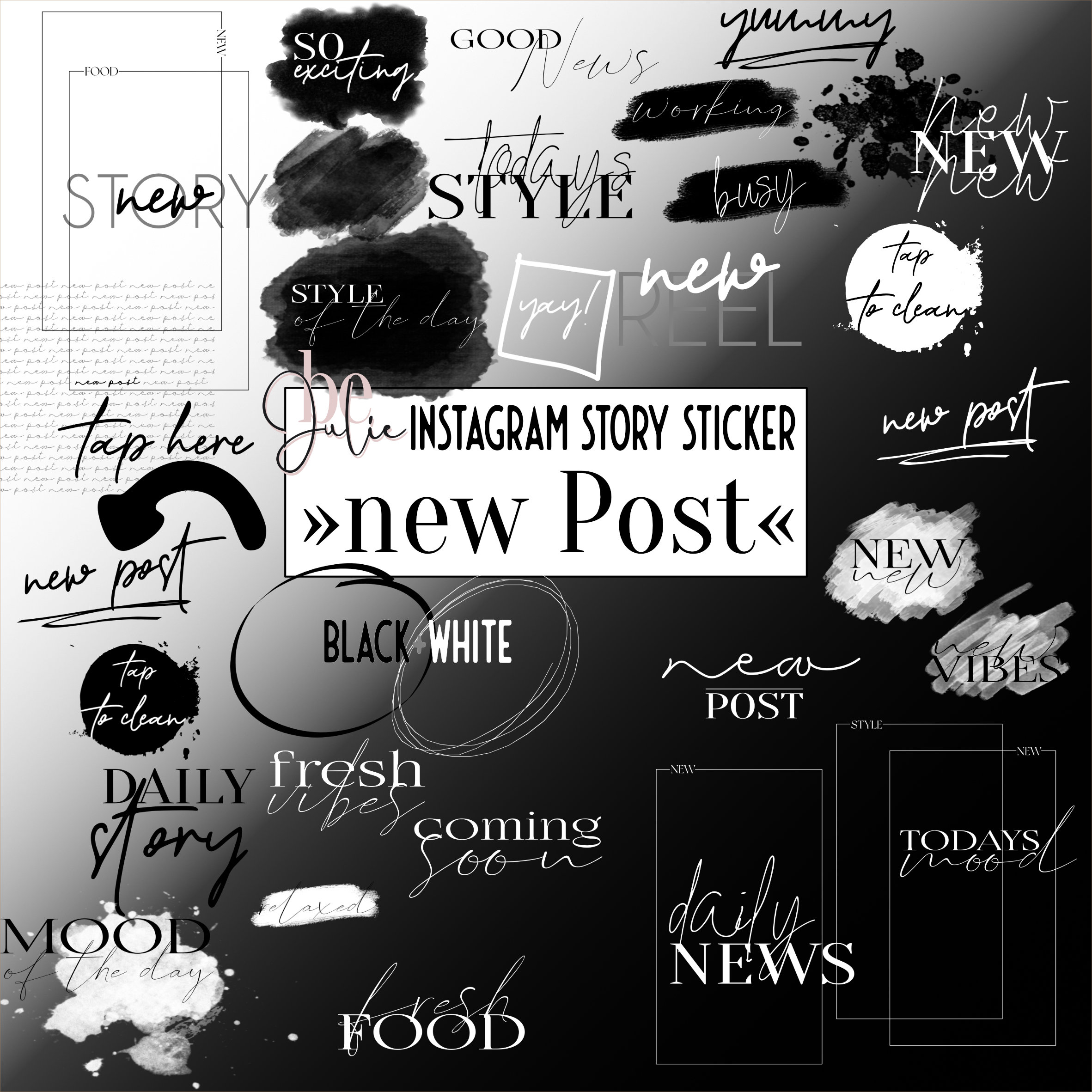 80 NEUER POST PNGs Instagram Story Sticker - Etsy.de