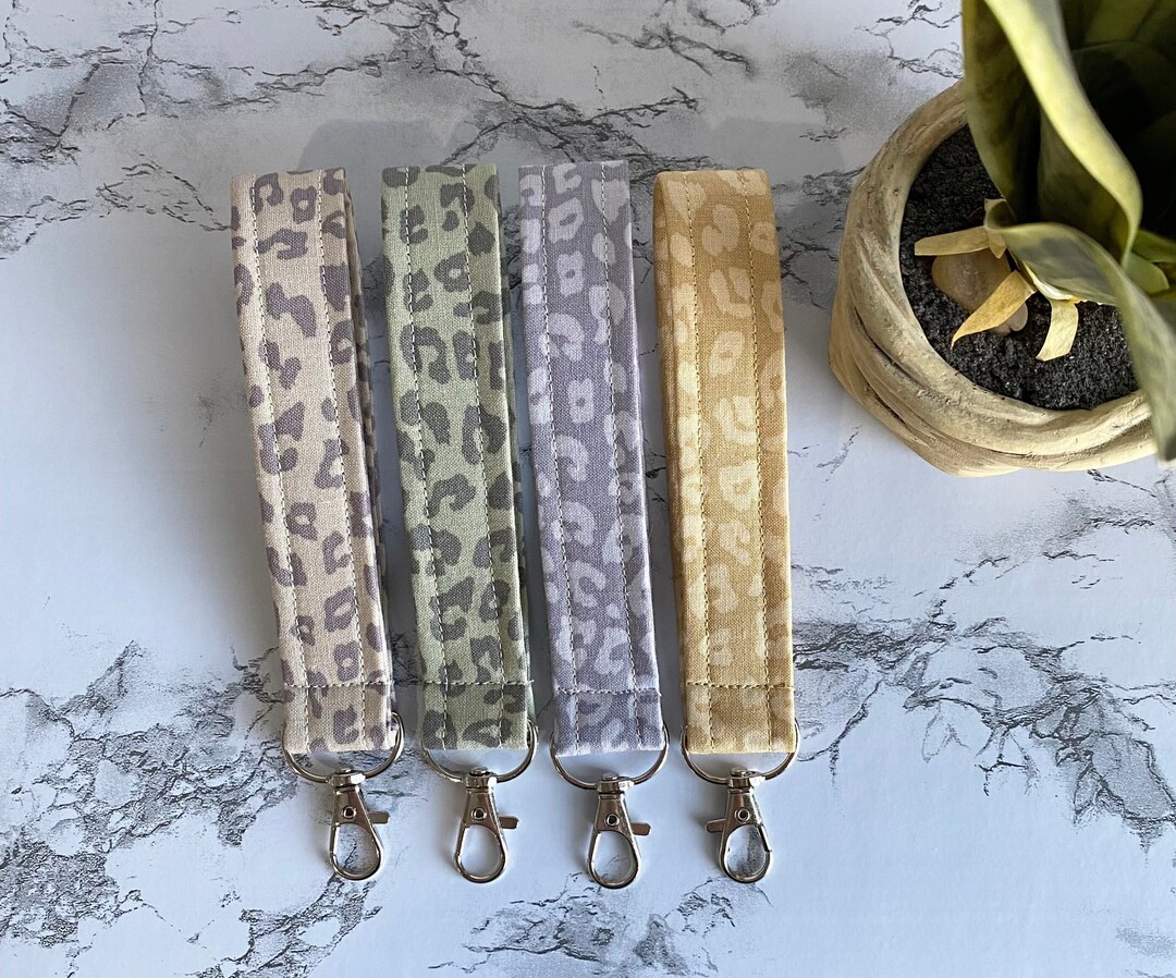 Leopard Wristlet Keychain for Key | Leopard Key Fob | Cheetah Wristlet ...