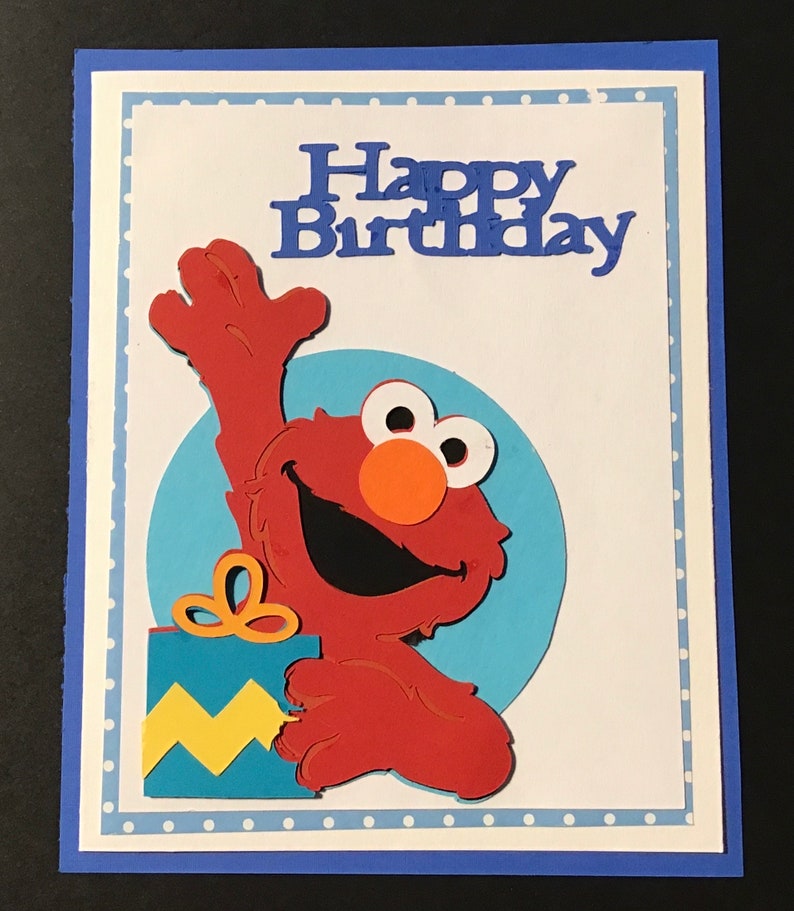Sesame Street Birthday Card - Etsy