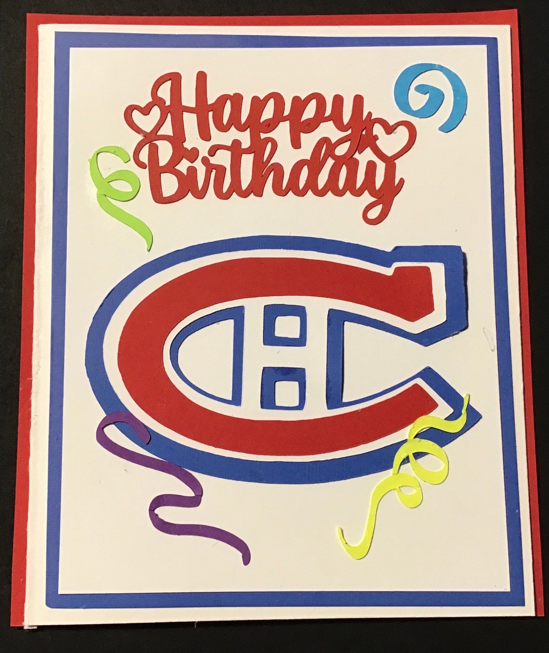 Montreal Canadiens Hockey Birthday Card - Etsy