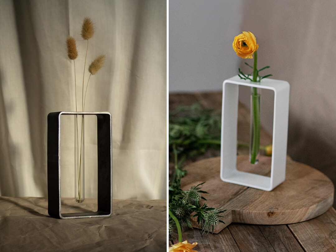 Flower Vase Made of Steel for Dried Flowers Scandinavian Design ...