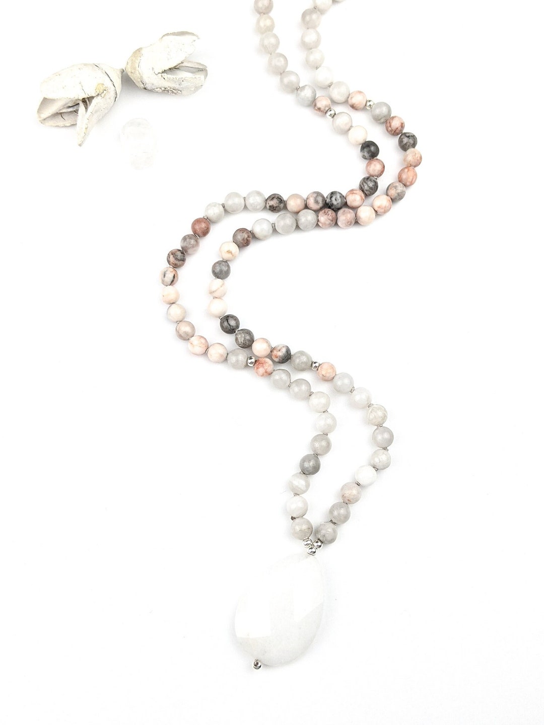 Pink Zebra Jade Tasbih + Dua Card | Women's 99 Bead Tasbeeh, Islamic ...