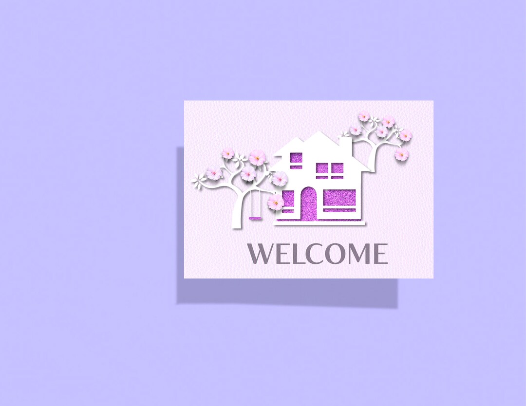 PDF Printable Welcome Flat Card - Etsy