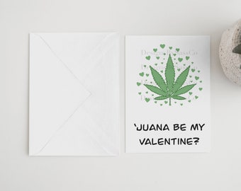 Marijuana Valentines Card - Etsy
