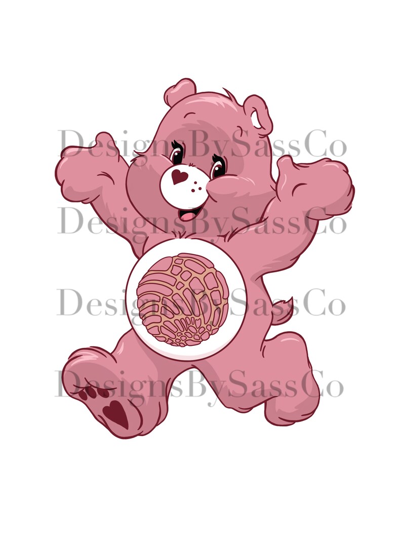 Concha Care Bear PNG Print Instant Download - Etsy
